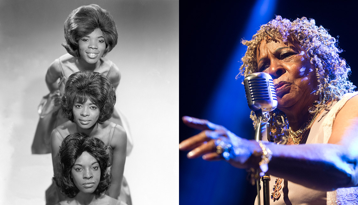 Chicas del grupo The Andantes, de Motown, en el olvido